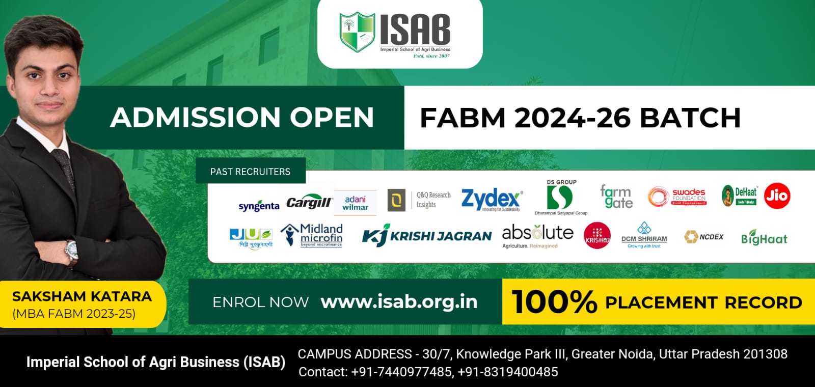 Top Agribusiness Management College in India | ISAB